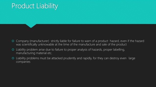Design criteria and Product Liability | PPT