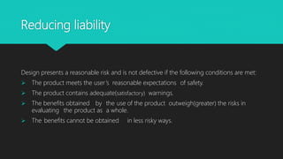 Design criteria and Product Liability | PPT