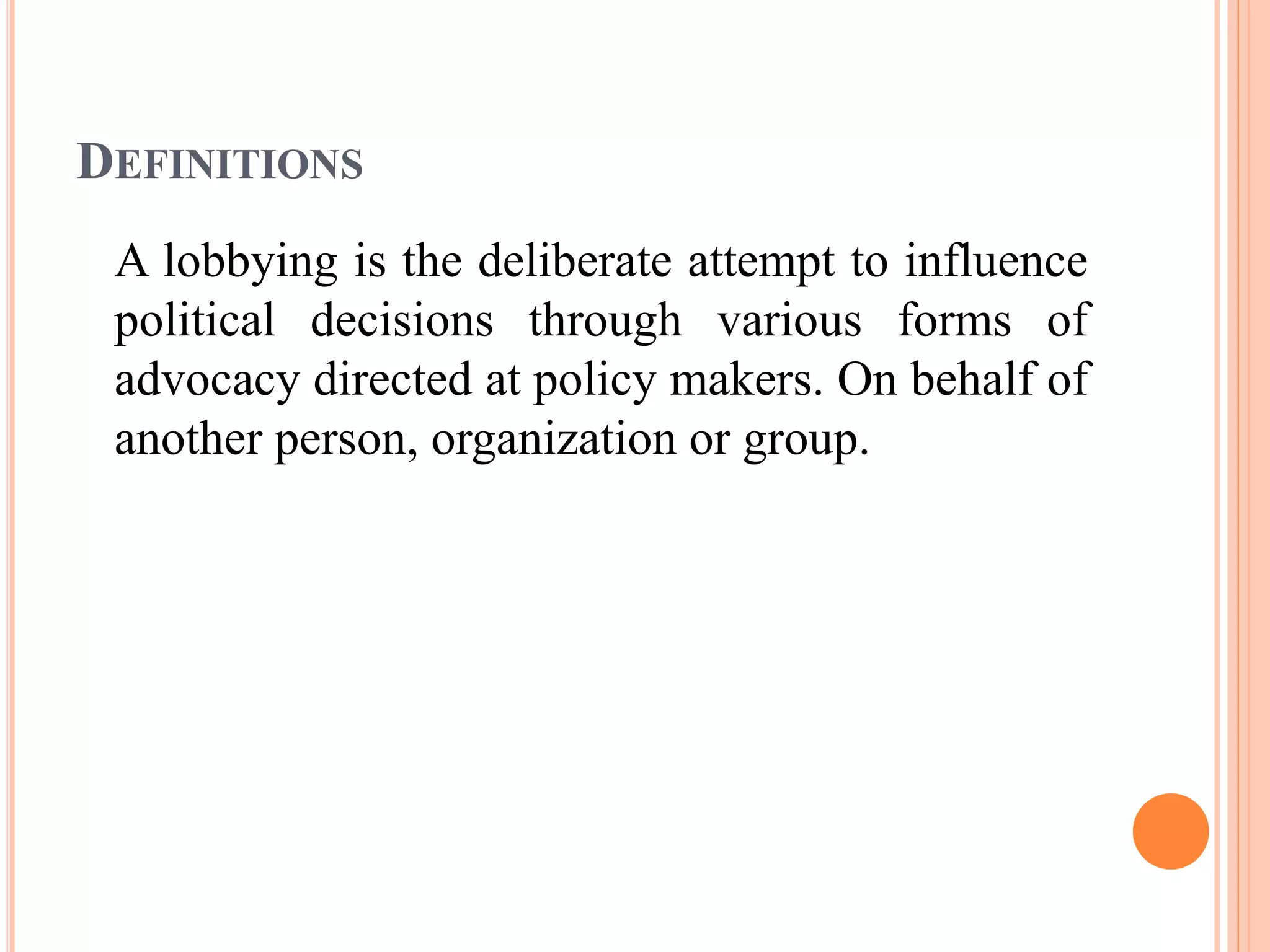 Lobbying, Decision making, Critical thinking, Stress management | PPTX