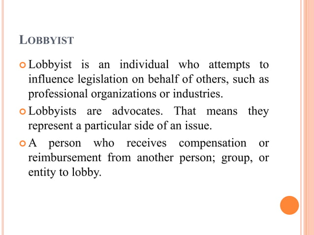 Lobbying, Decision making, Critical thinking, Stress management | PPT