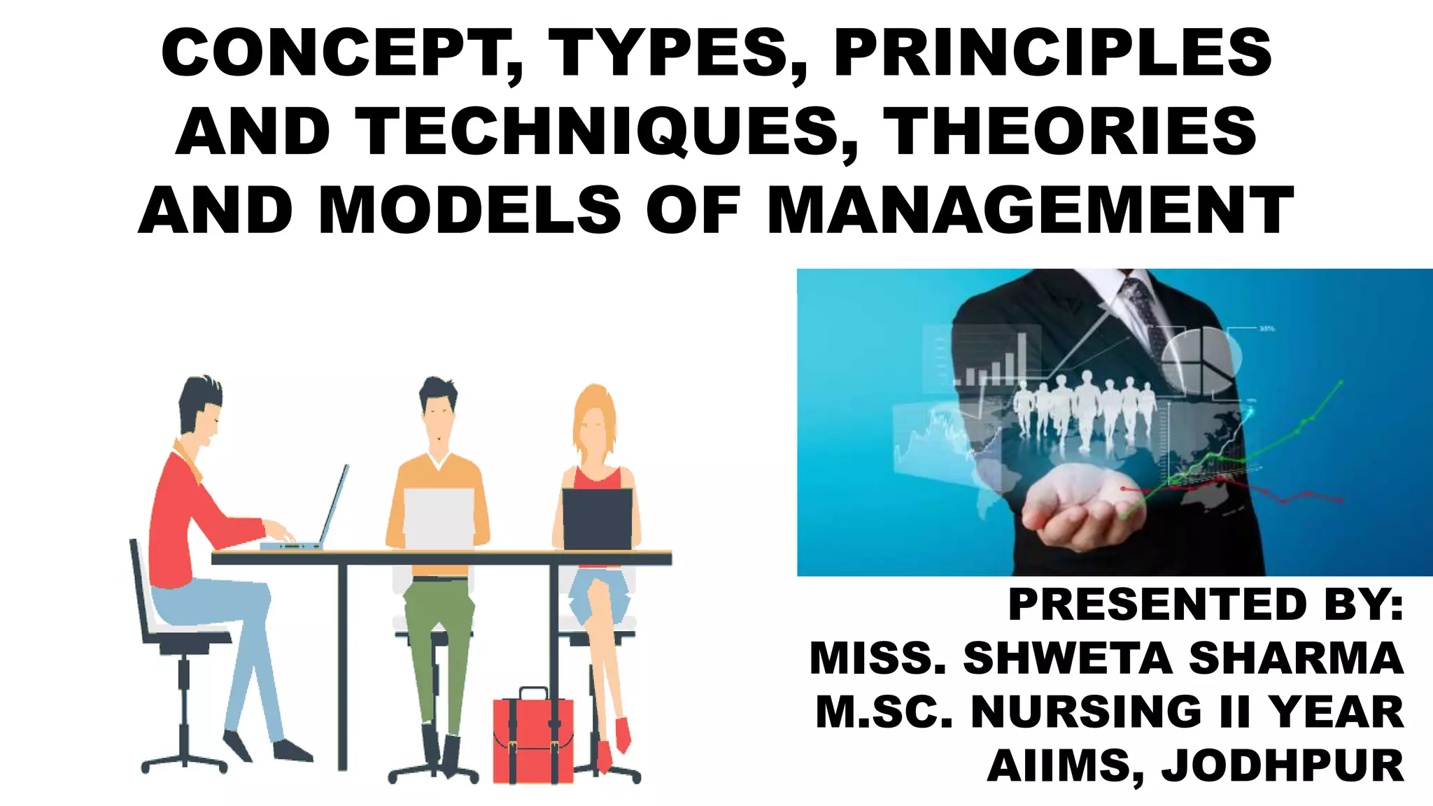 CONCEPT, TYPES, PRINCIPLES AND TECHNIQUES, THEORIES AND MODELS OF ...