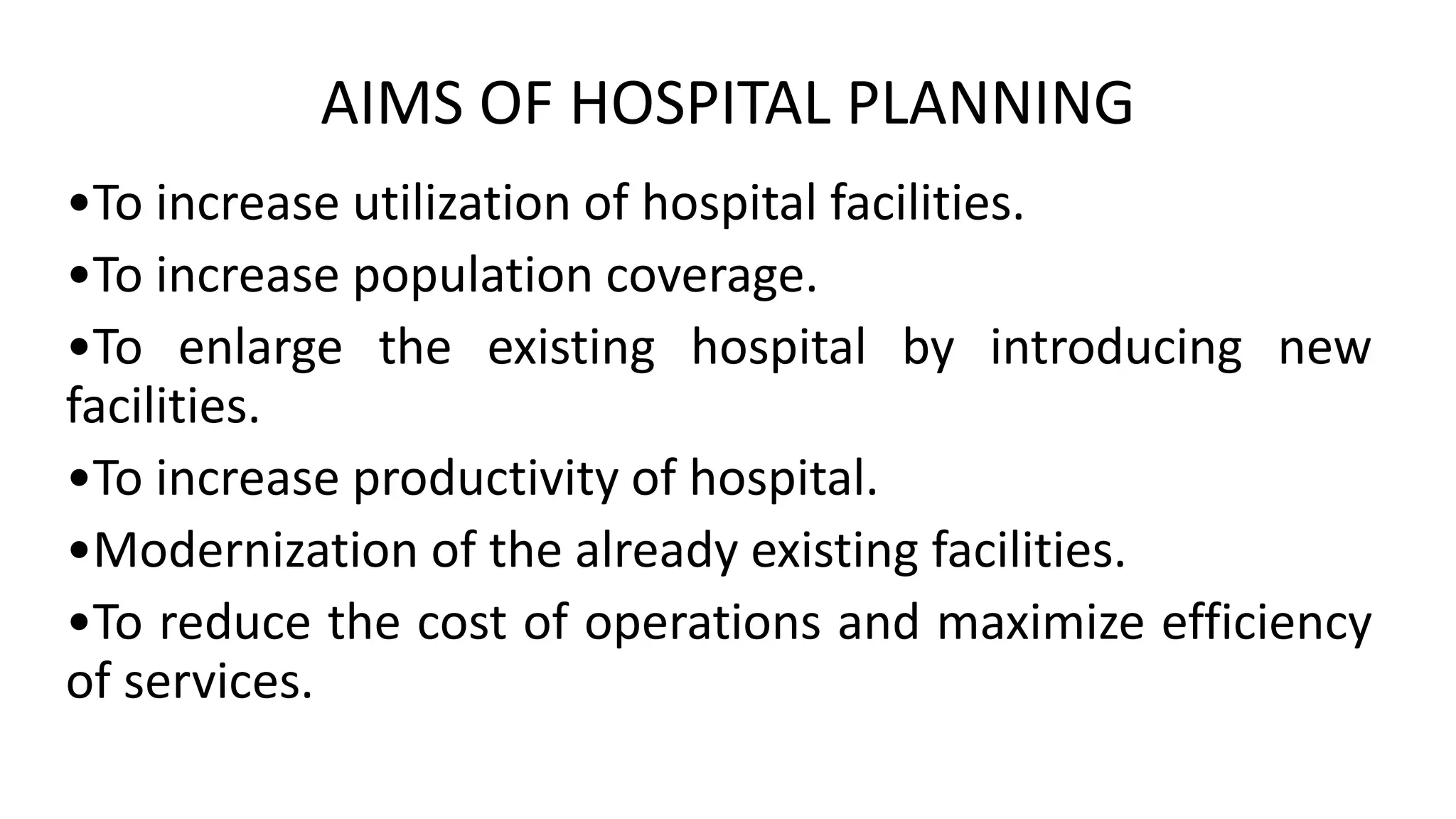 Planning and organizing: Hospital, unit and ancillary services | PPTX