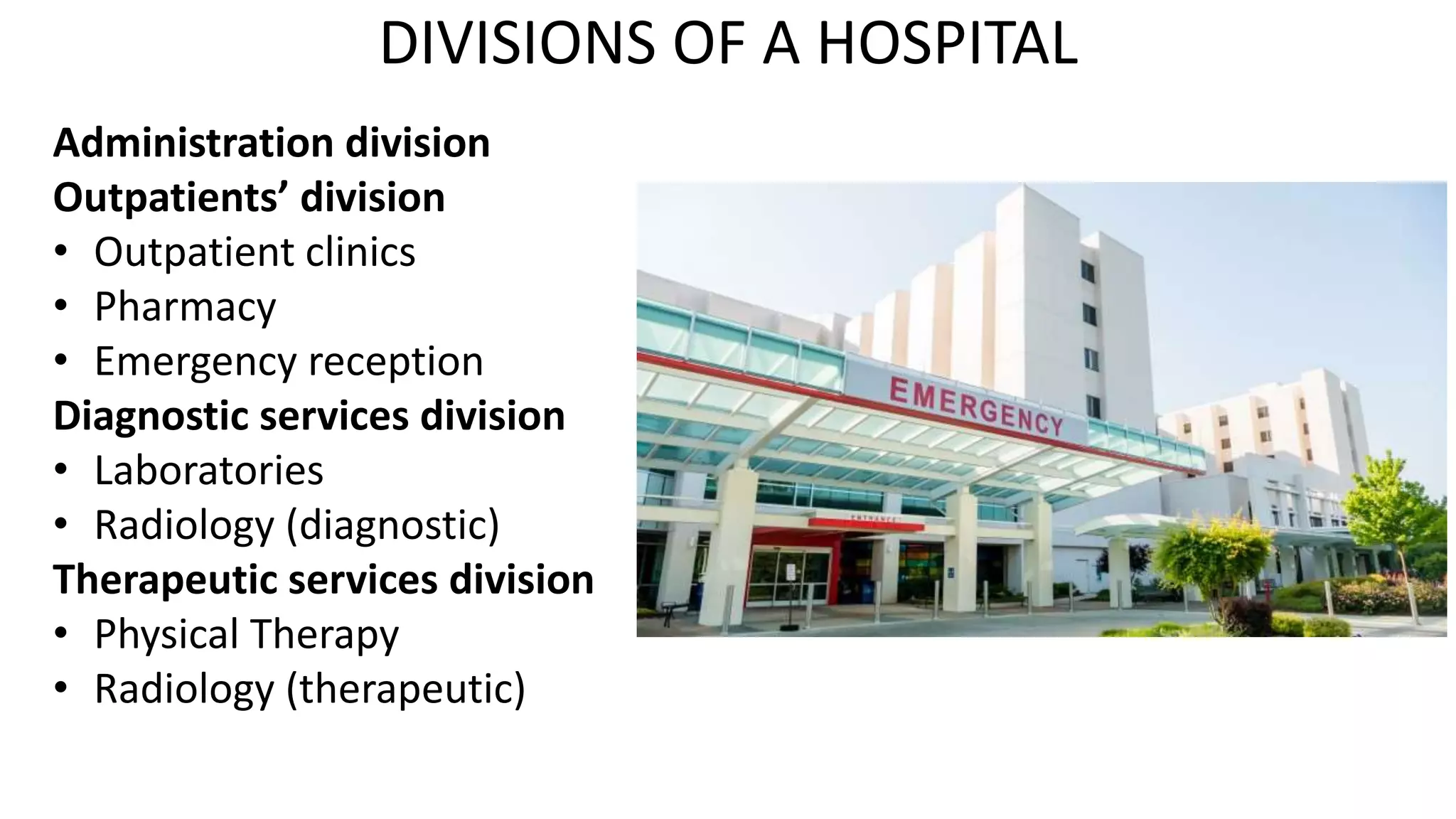 Planning and organizing: Hospital, unit and ancillary services | PPTX