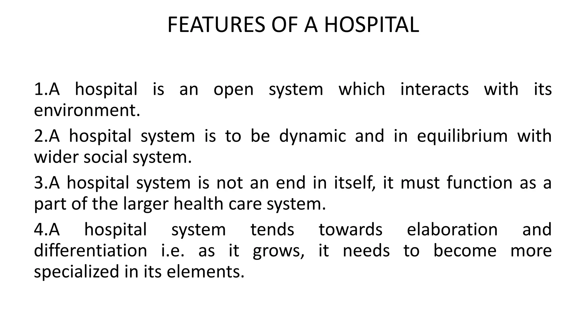 Planning and organizing: Hospital, unit and ancillary services | PPTX