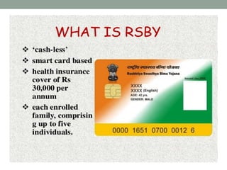 Rashtriya Swastiya Bima Yojana - RSBY | PPTX