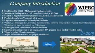 Presentation on Wipro | PPTX