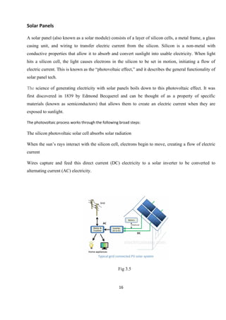 MGN project on the topic SOLAR POWER PLANT | PDF