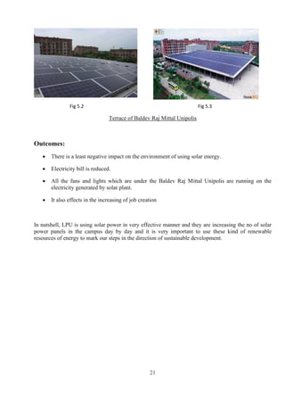 MGN project on the topic SOLAR POWER PLANT | PDF