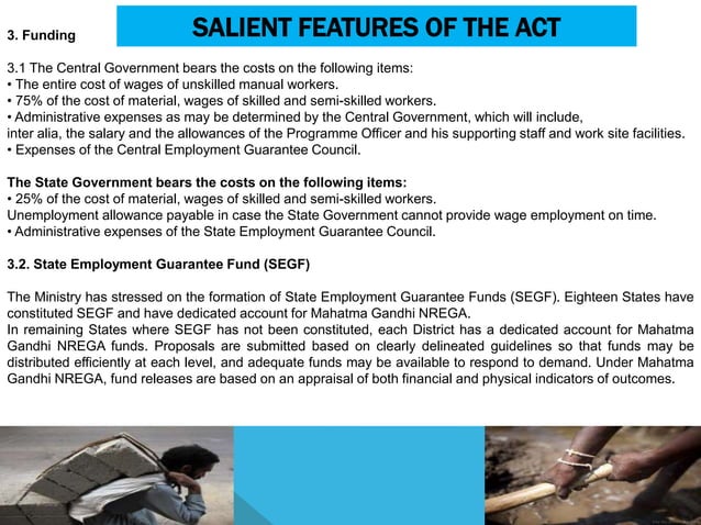 Mahatma Gandhi National Rural Employment Guarantee | PPTX | Government ...