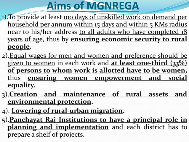 Mgnrega | PPTX