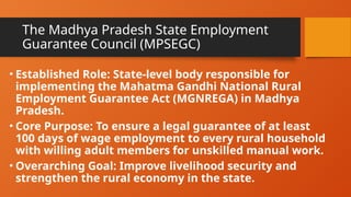 The Mahatma Gandhi National Rural Employment Guarantee Scheme MGNREGA ...