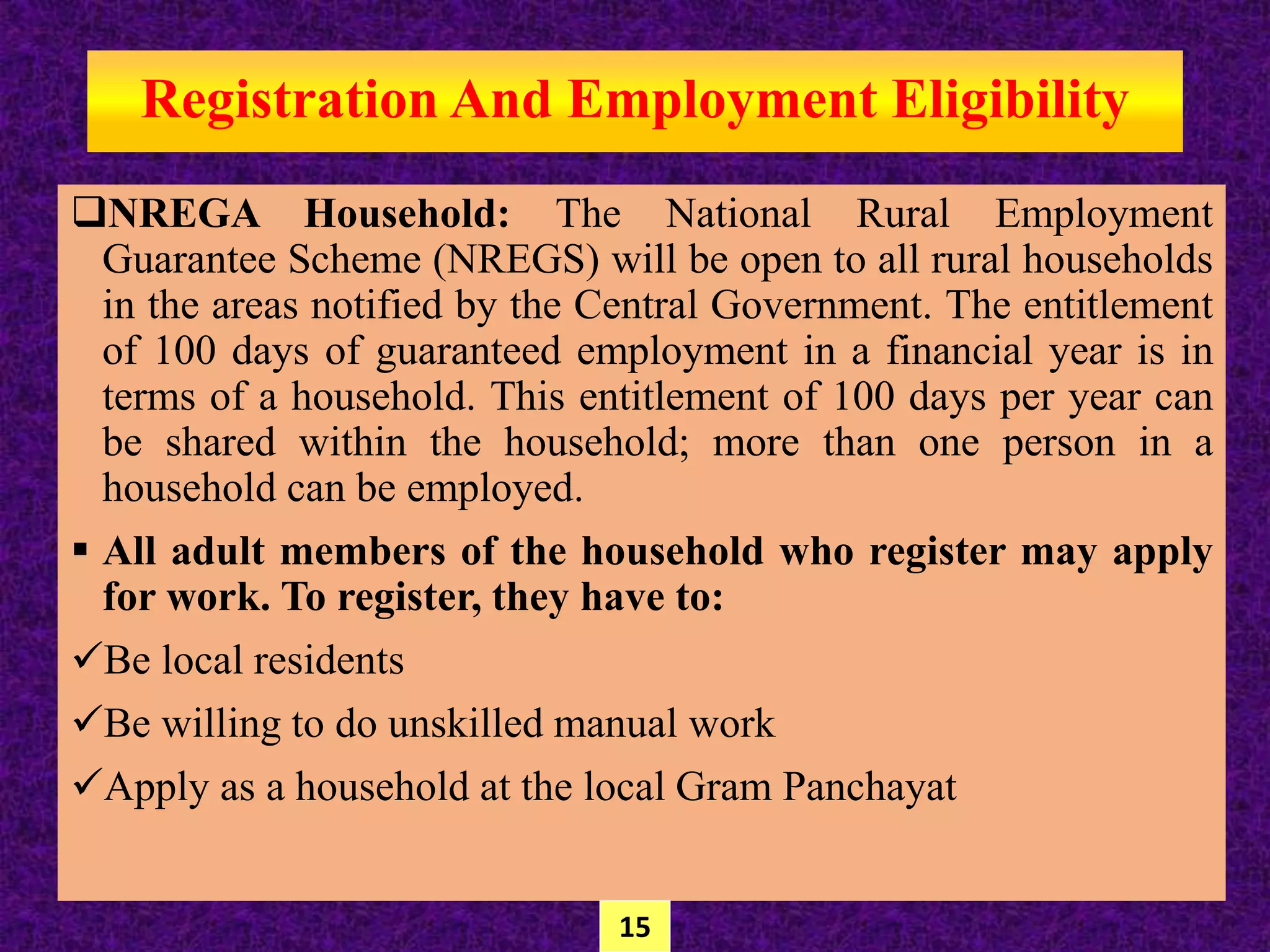 Mgnrega an overview | PPTX