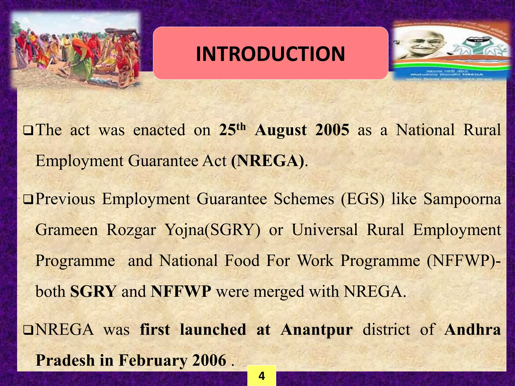 Mgnrega an overview | PPTX