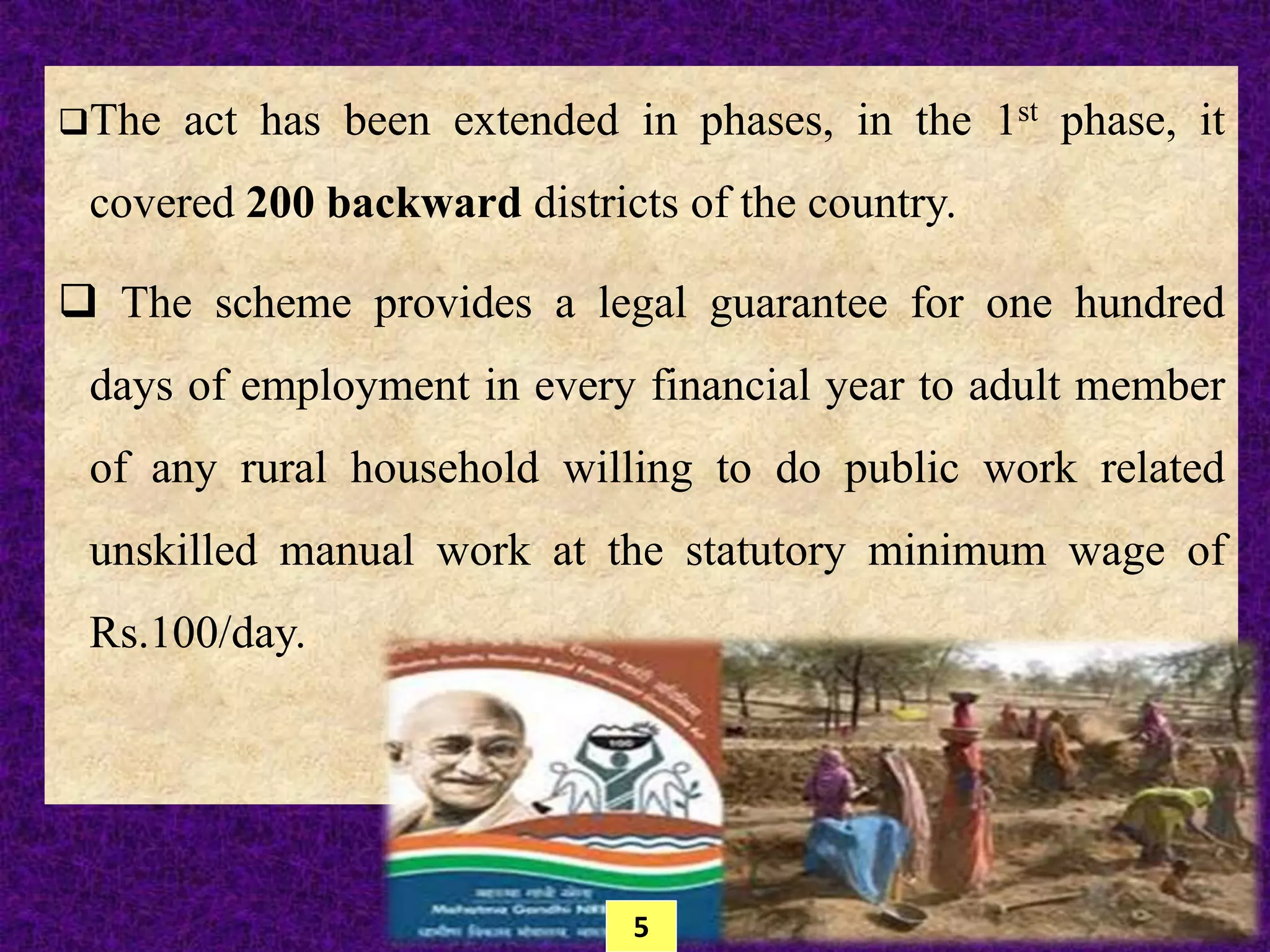 Mgnrega an overview | PPTX