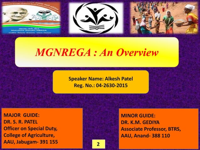 Mgnrega an overview | PPTX