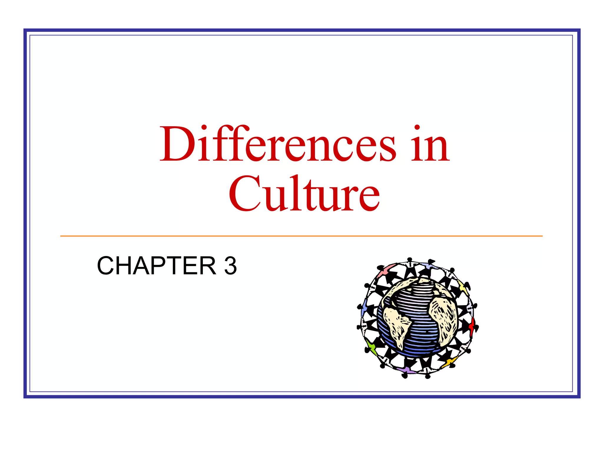Mgnt4670 Ch 3 Differences In Culture | PPT