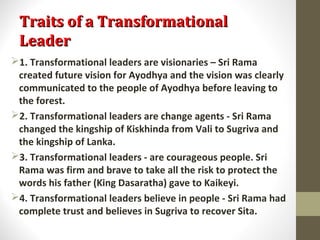 Mgnt lessons from ramayana | PPT
