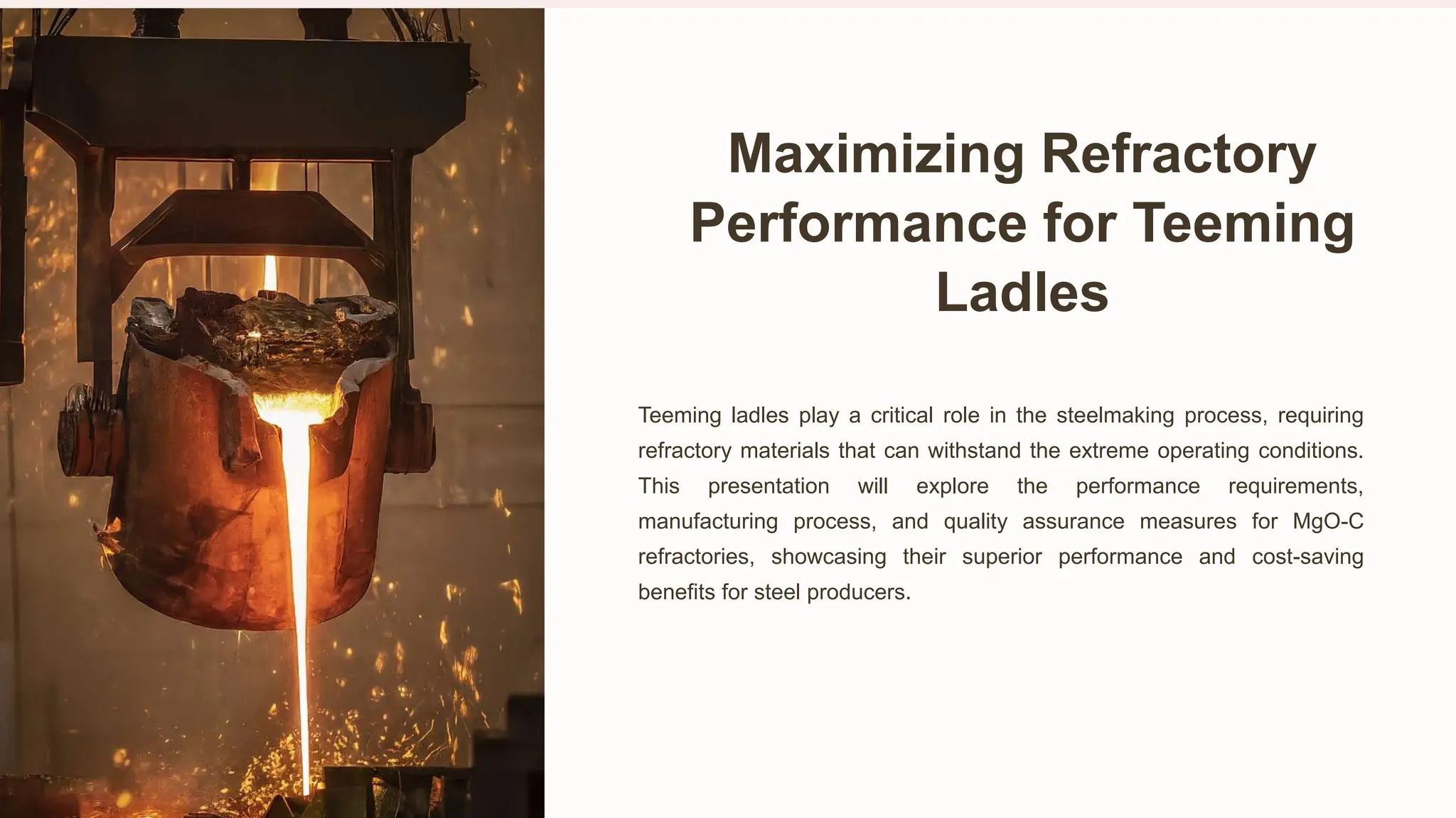 MgO-C Refractories for Teeming Ladle.pptx