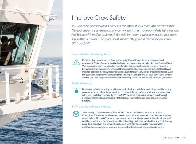 MeteoGroup offshore brochure 2017 | PDF