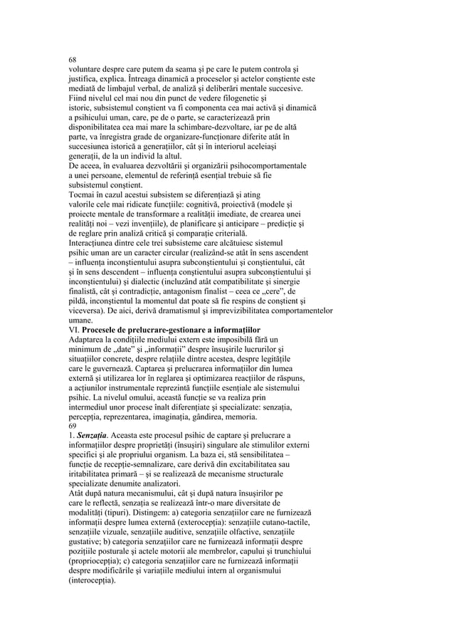 M golu fundamentele psihologiei | DOC