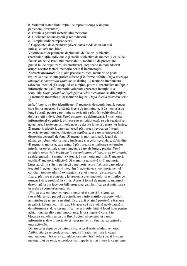 M golu fundamentele psihologiei | DOC