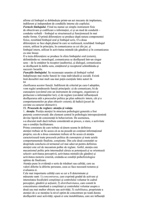 M golu fundamentele psihologiei | DOC