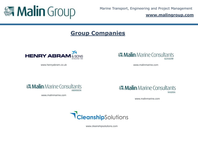 Malin Group Overview Presentation | PPT