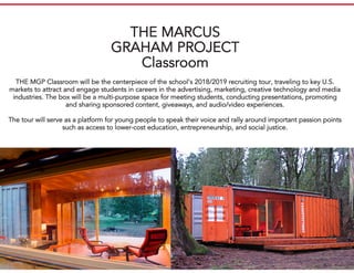 Marcus Graham Project Overview - 2019 | PDF