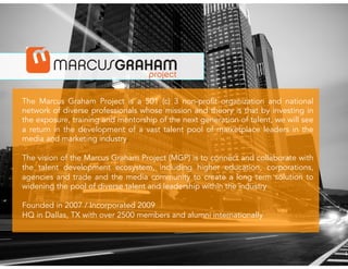 Marcus Graham Project Overview - 2019 | PDF