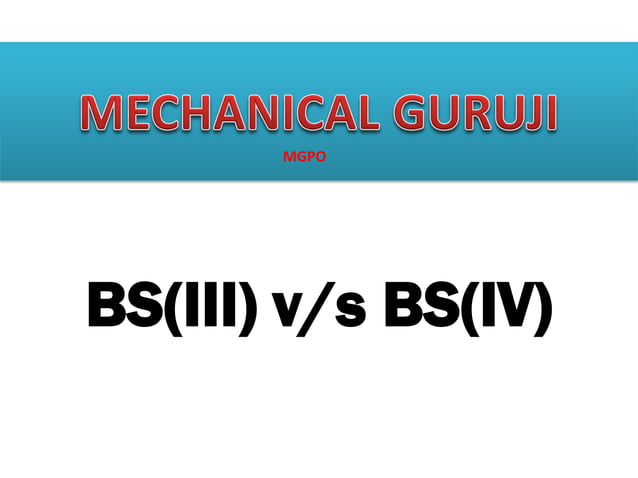 BS 3 vs BS 4 | Actual Difference | BS 4 Fuel | BS 4 News | BS 3 Engine ...
