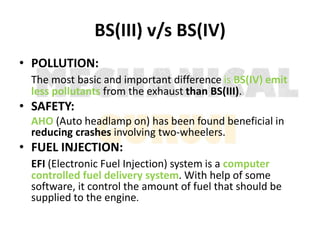 BS 3 vs BS 4 | Actual Difference | BS 4 Fuel | BS 4 News | BS 3 Engine ...