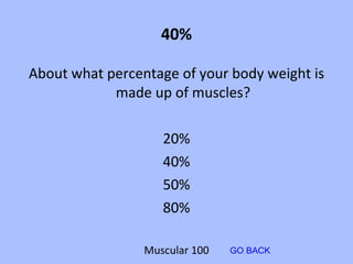 Human Body Jeopardy Board 2 | PPT