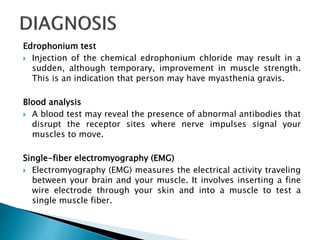 A Review on Myasthenia Gravis | PPTX