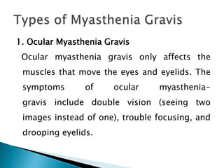 A Review on Myasthenia Gravis | PPTX