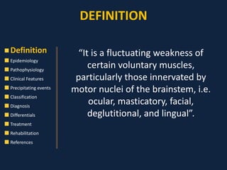 MG ppt lectur and its cause and treatment | PPT