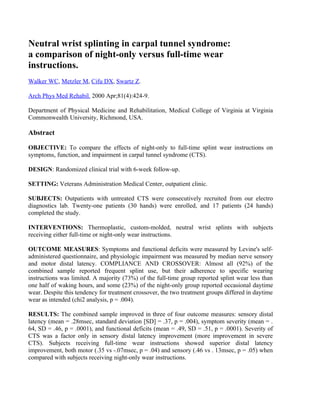 MGRM Medicare PSTR Note 0300 CTS Medicare splints | DOC | First Aid ...
