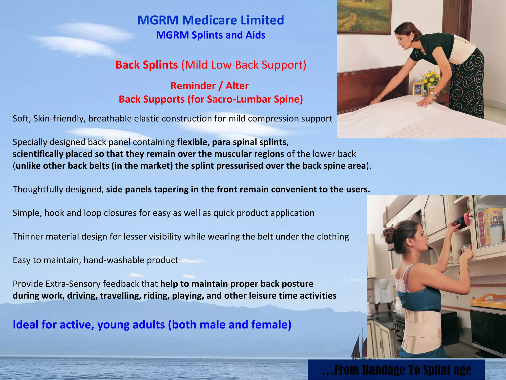 MGRM physical rehabilitation splints and aids for posture correction | PPT