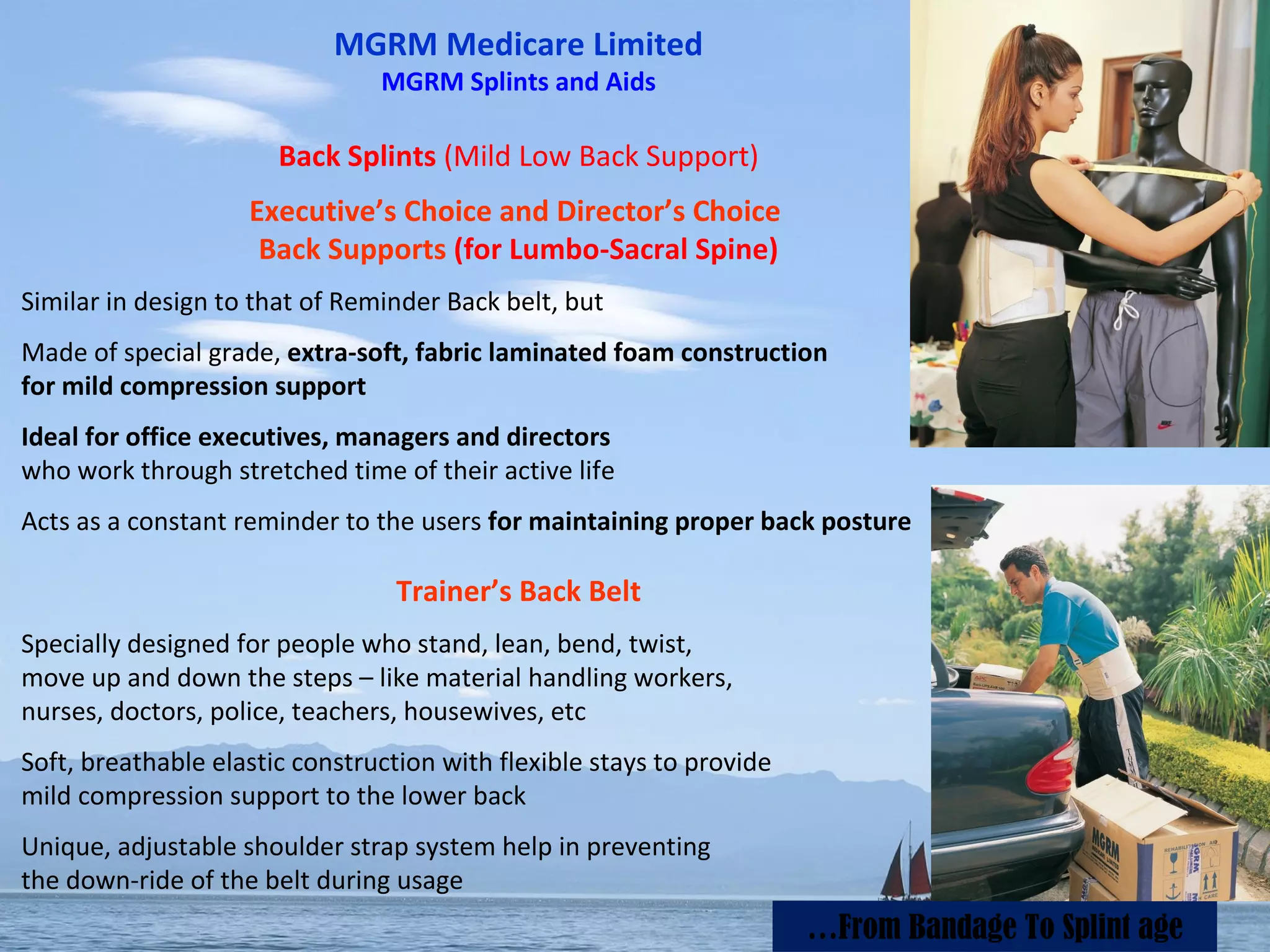 MGRM physical rehabilitation splints and aids for posture correction | PPT