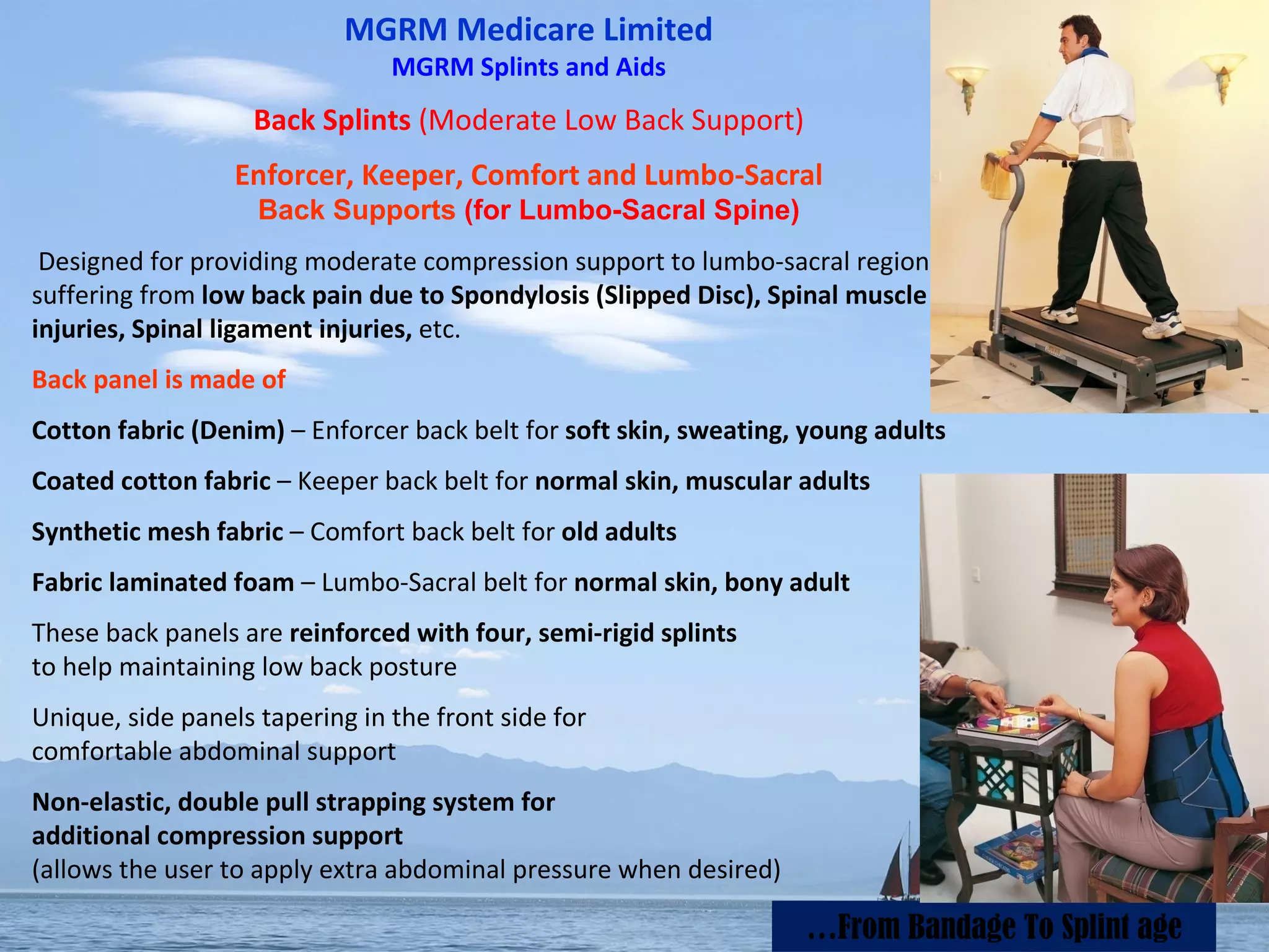MGRM physical rehabilitation splints and aids for posture correction | PPT