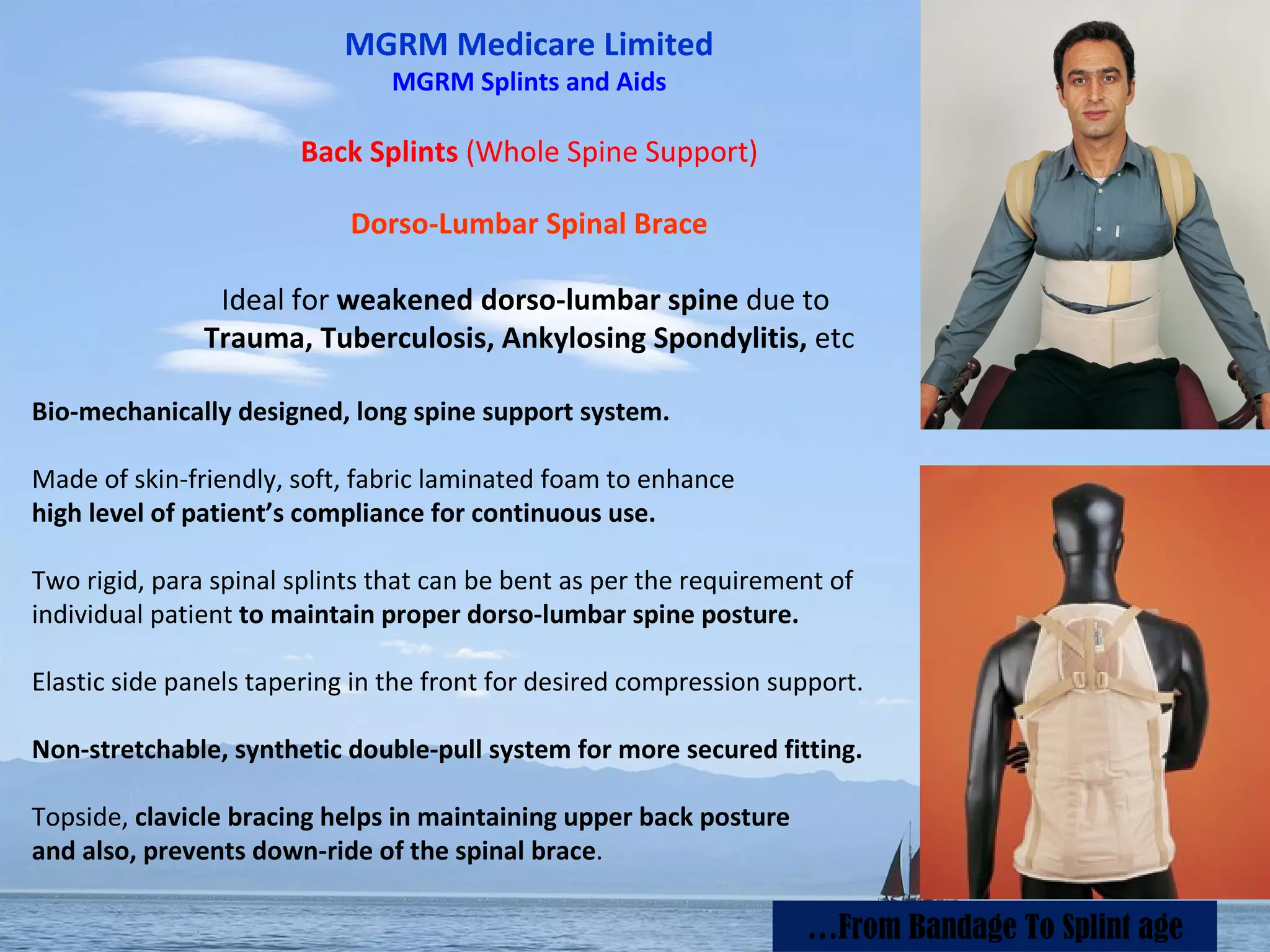 MGRM physical rehabilitation splints and aids for posture correction | PPT