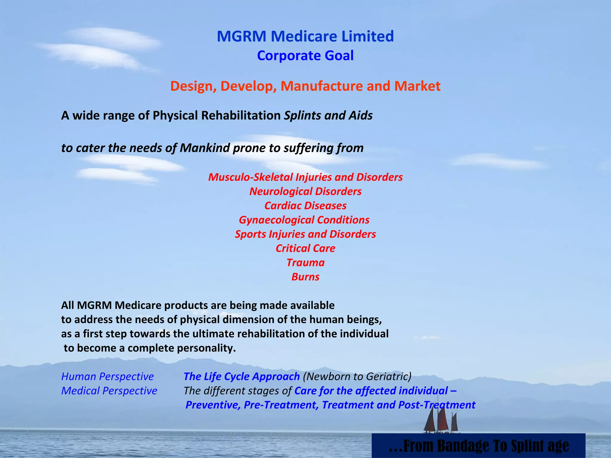 MGRM physical rehabilitation splints and aids for posture correction | PPT