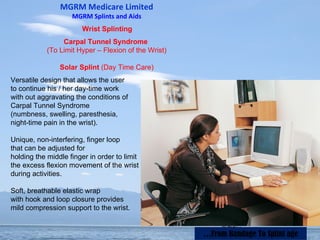 MGRM physical rehabilitation splints and aids for posture correction ...