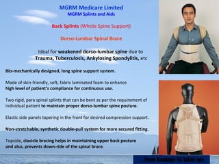 MGRM physical rehabilitation splints and aids for posture correction ...