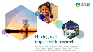 Having Real Impact with Research | PPTX