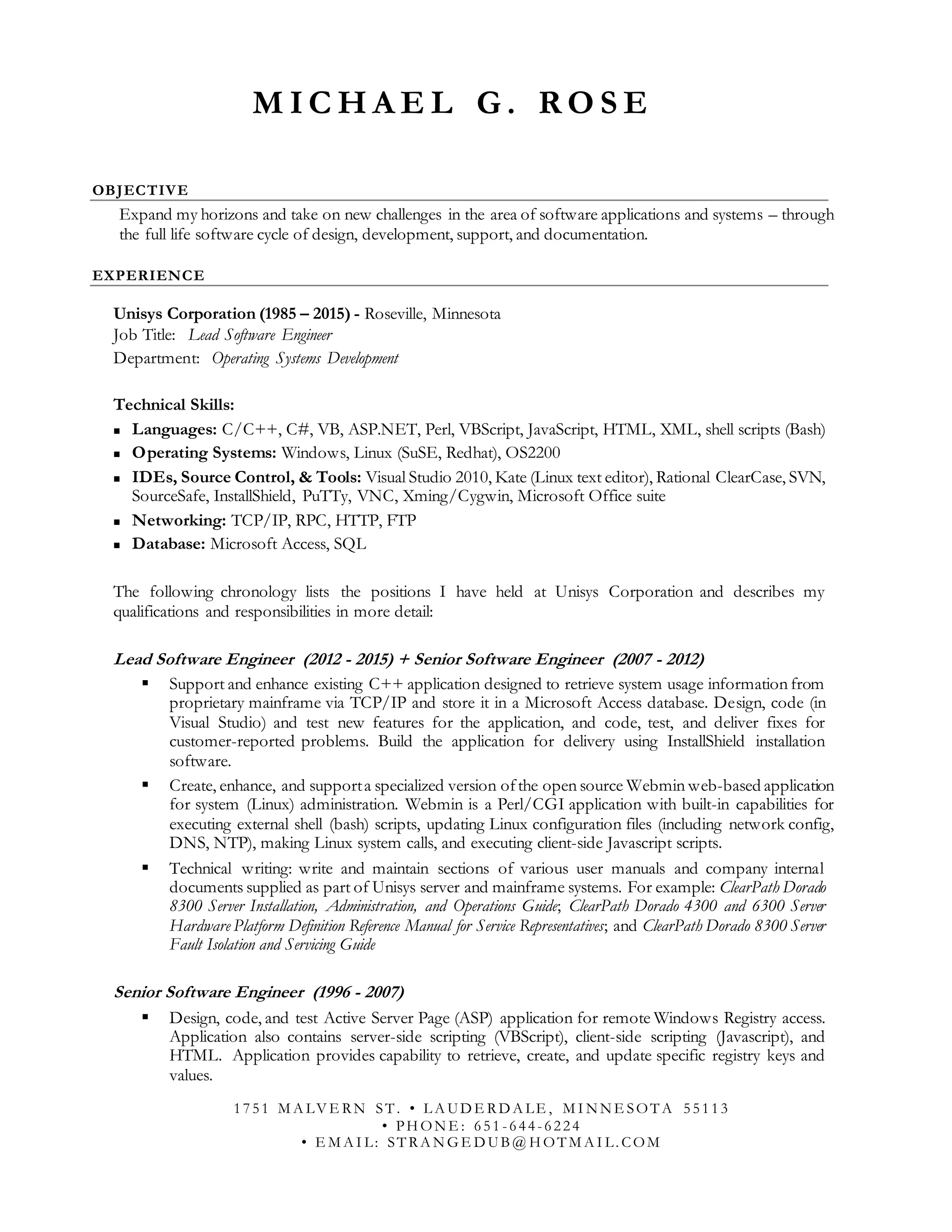 Mgr resume072115 | DOCX