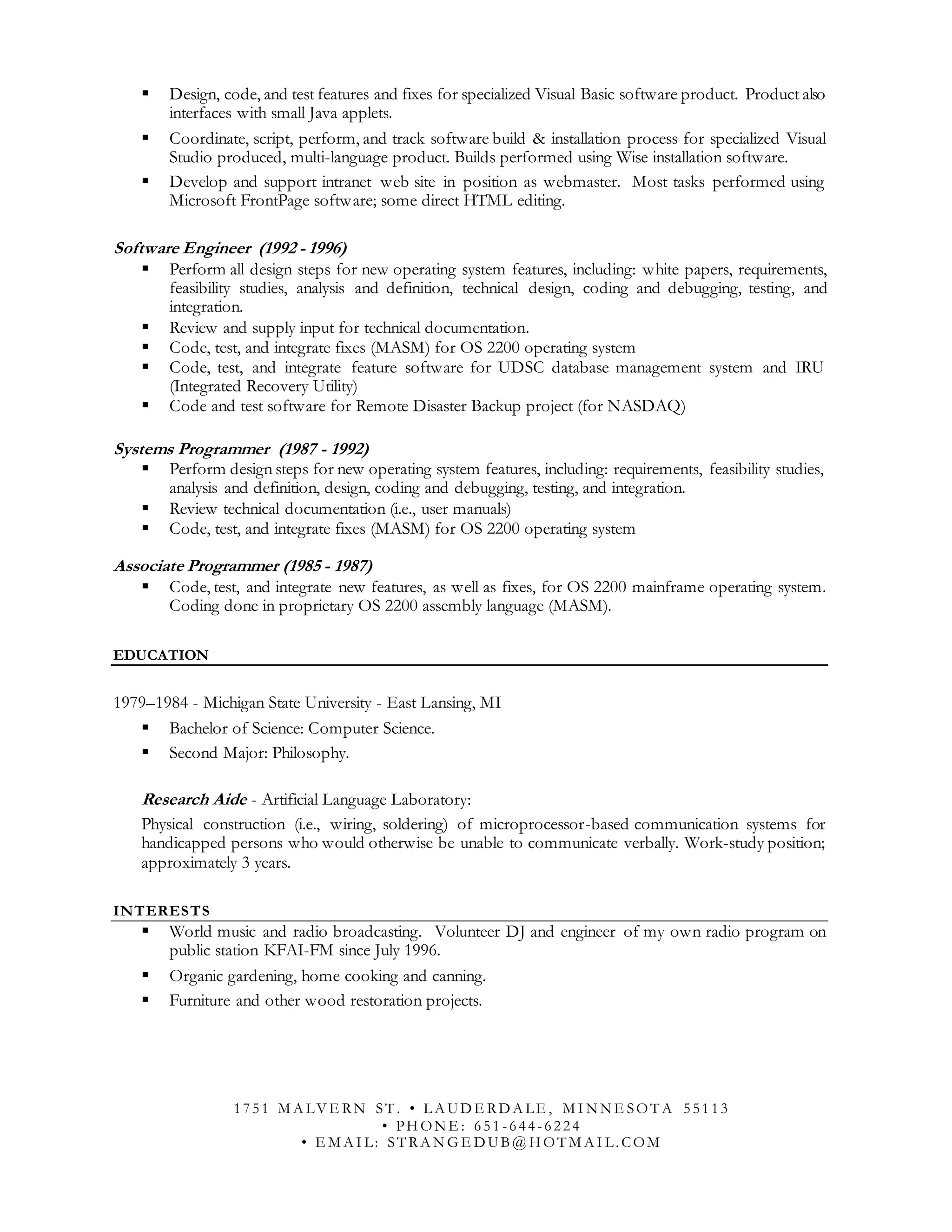 Mgr resume072115 | DOCX