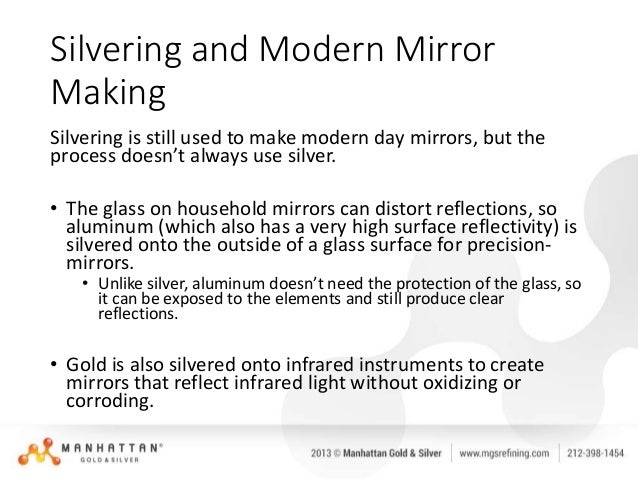 Silvering & Mirror Making