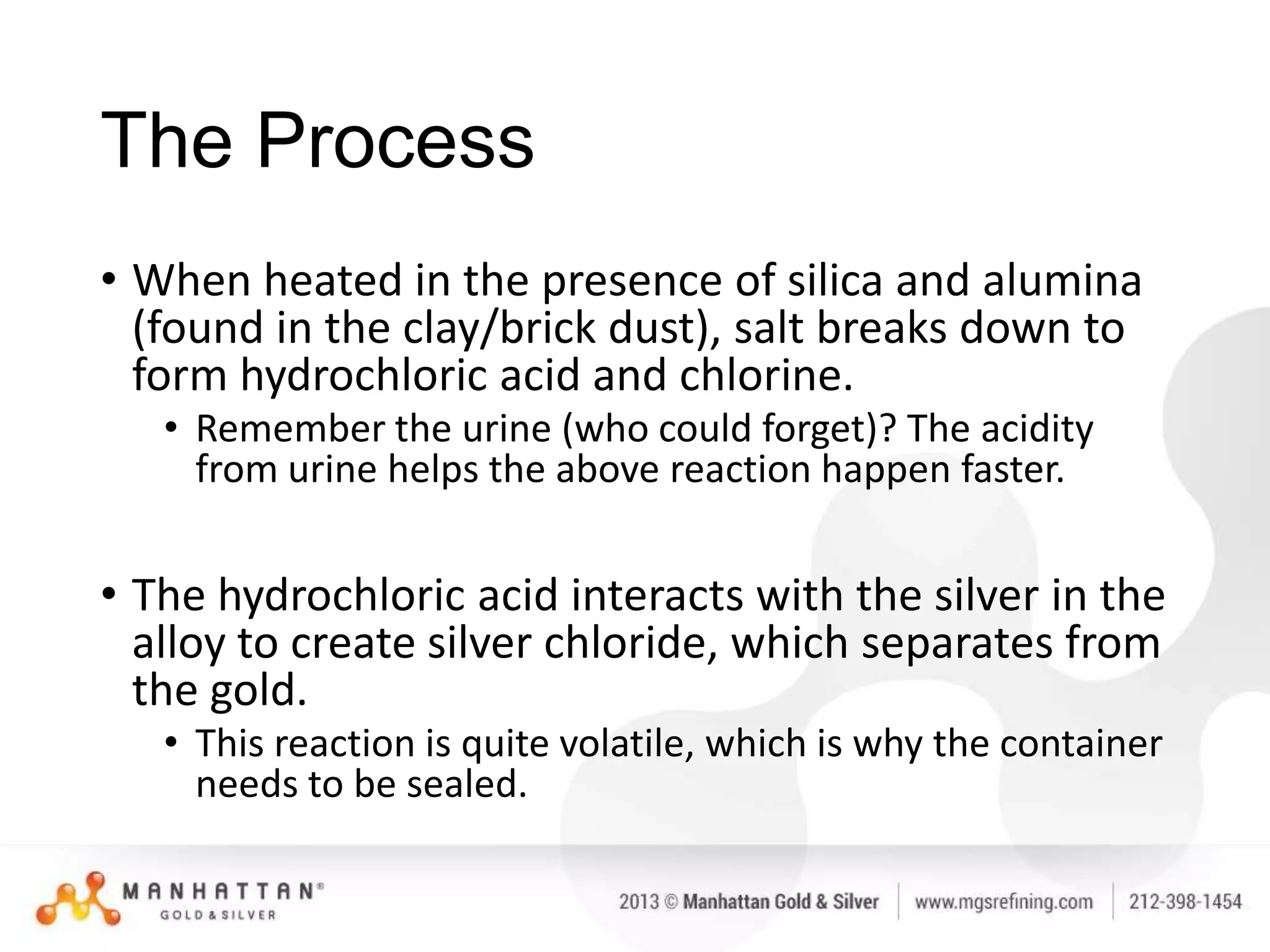 Salt Cementation & Gold Extraction | PPTX