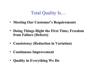 total quality management | PPT