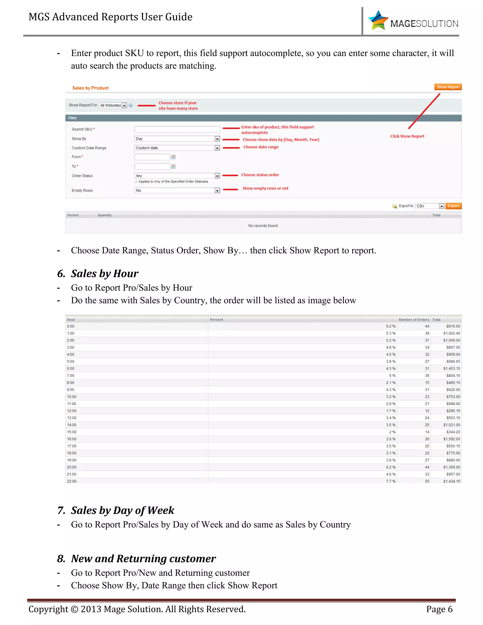 Mgs advanced reports_user_guide | PDF